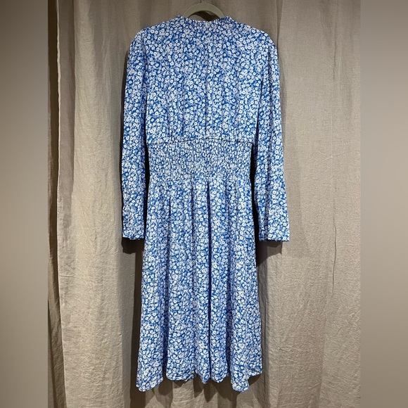 Lost + Wander | Dresses | New Lost Wander Midi Dress Blue And White ...